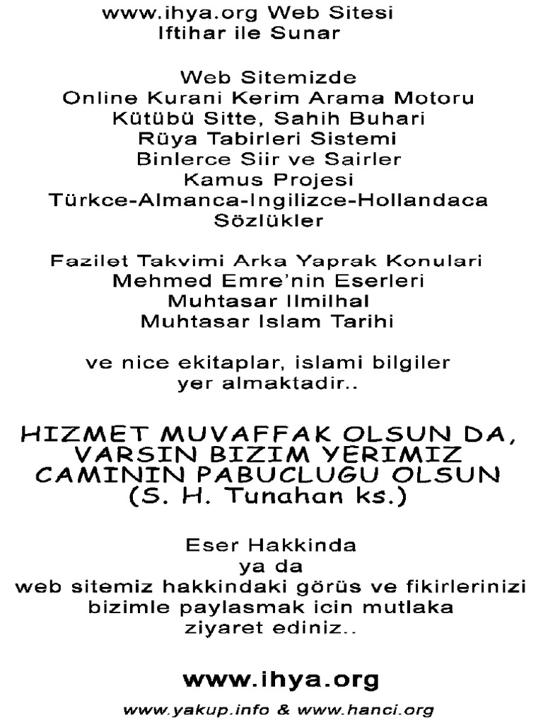 İhya-U Ulumiddin (1.cilt) - 4.Kitap-Namaz Kitabı | PDF