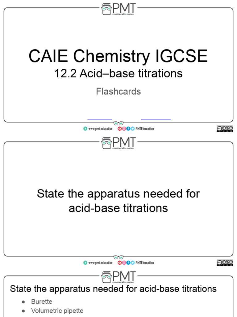 Acid-Base Titration Guide | PDF | Titration | Chemistry