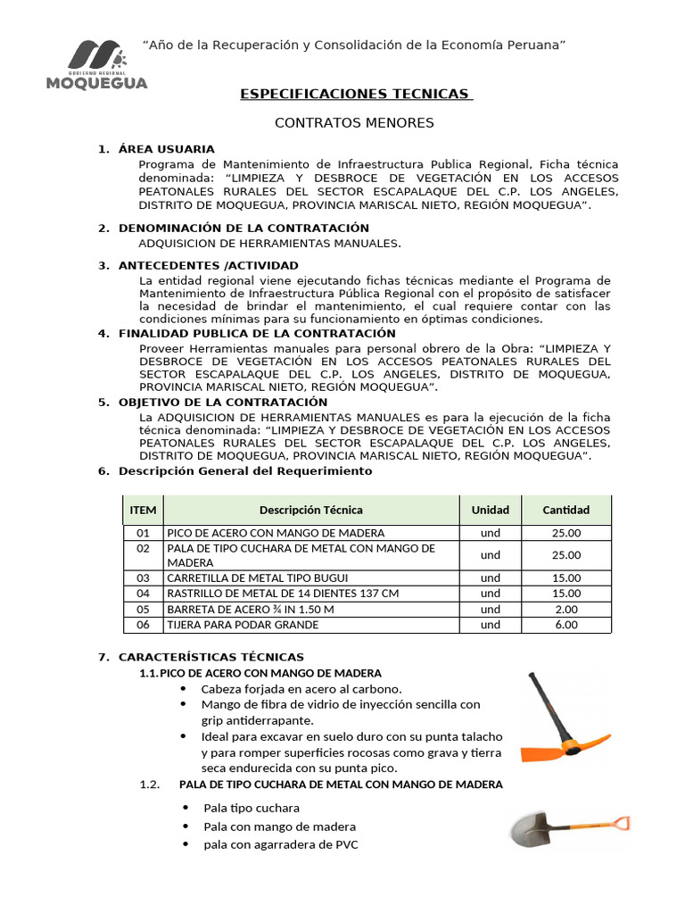 E.T. Herramientas Manuales 2025 | PDF