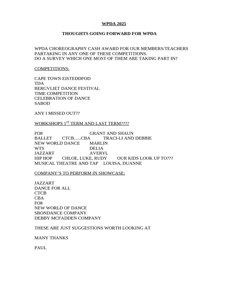 Wpda 2025 | PDF