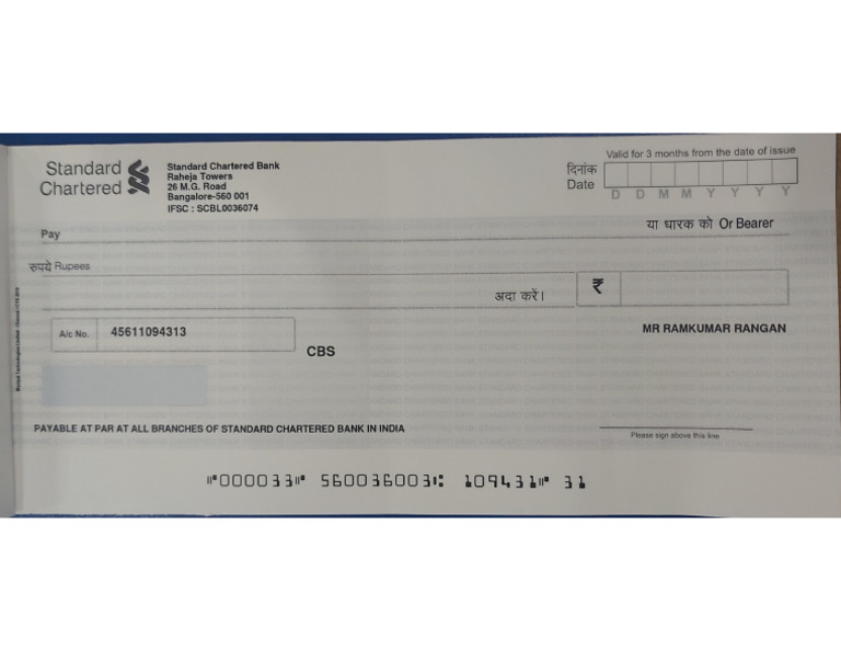Bank Cancelled Cheque | PDF