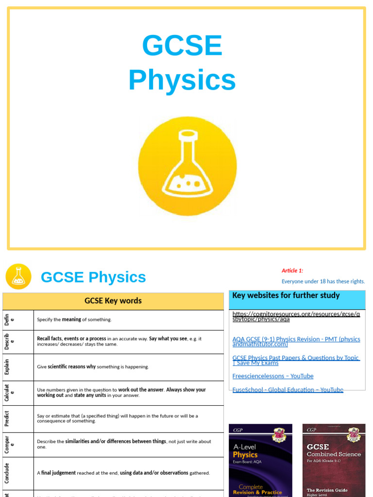 GCSE Physics Knowledge Organiser | PDF | Radioactive Decay | Gases