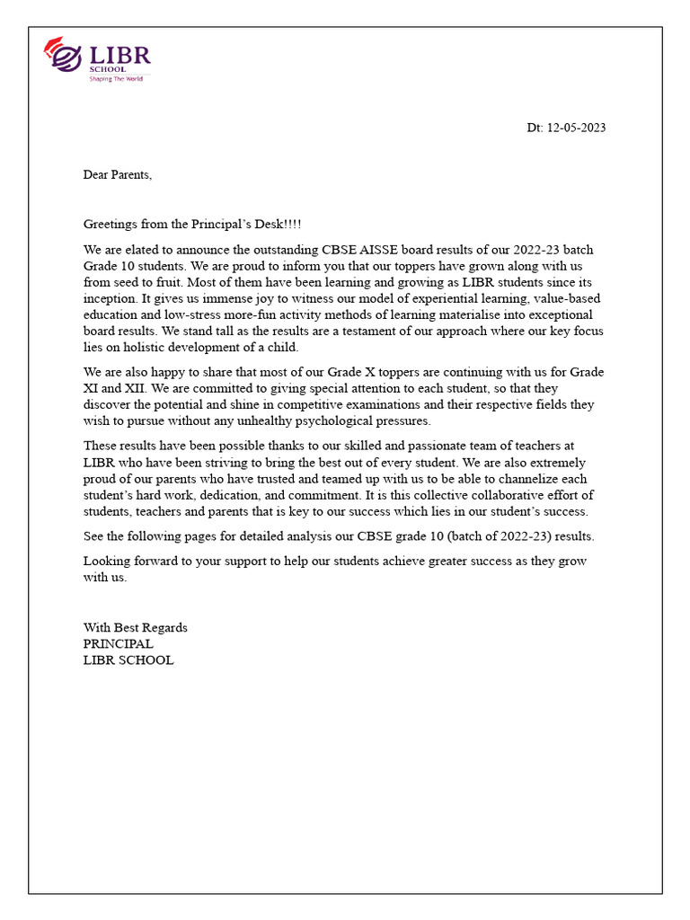 CBSE Class 10 Result Analysis 2023 | PDF | Behavioural Sciences | Learning