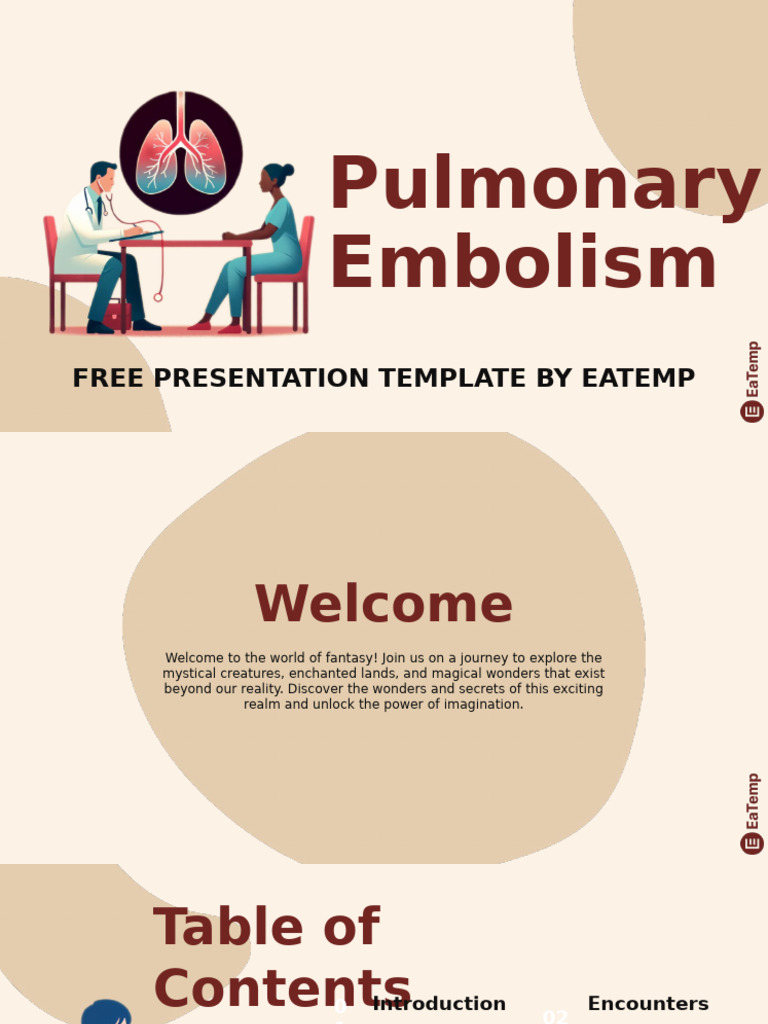 Pulmonary Embolism PowerPoint Template by EaTemp | PDF | Fantasy | Elves