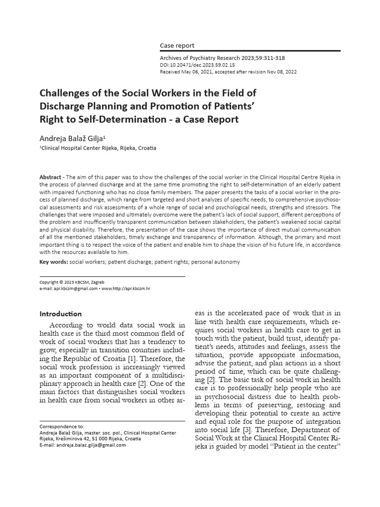 Challenges of The Social Workers in The Field | PDF | Palliative Care ...