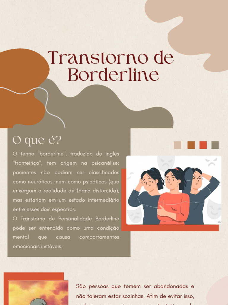 Transtorno de Borderline | PDF | Transtorno de personalidade limítrofe | Depressão