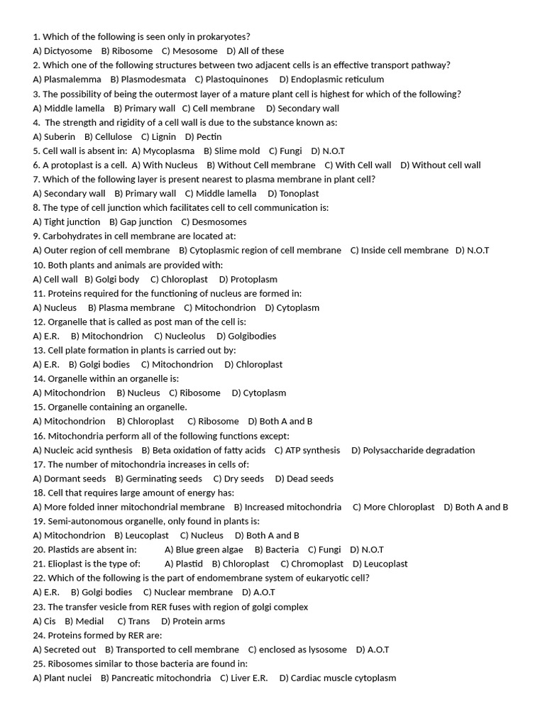 The Cell | PDF | Cell (Biology) | Mitochondrion