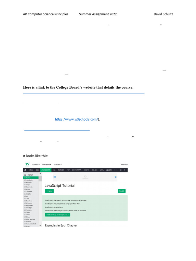 AP CompSciPrinciples 2022 | PDF