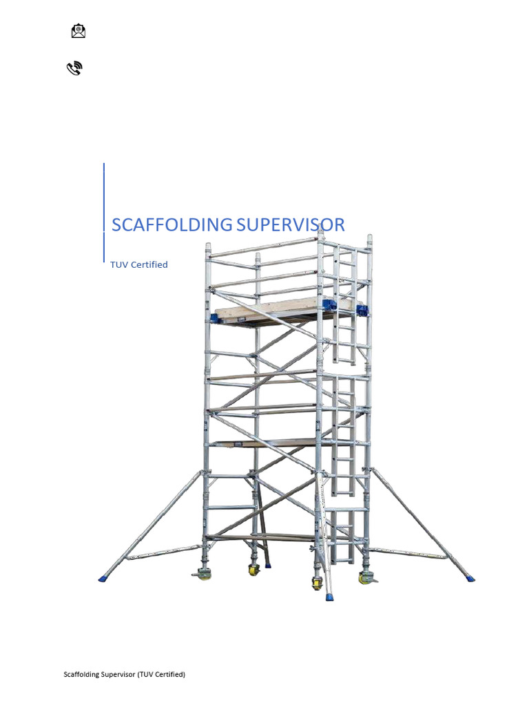 TUV Certified Scaffolding Supervisor CV | PDF