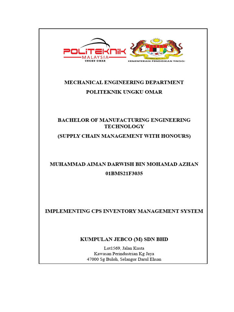 CPS Inventory Management System Proposal | PDF | Microsoft Excel ...