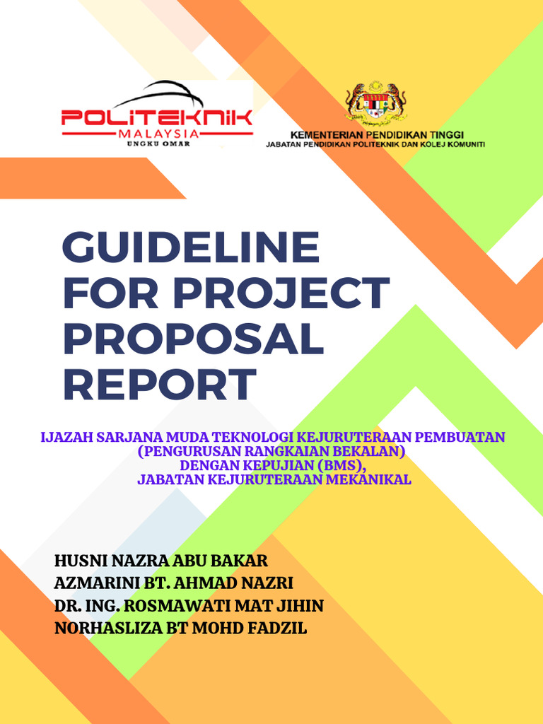 Guidelines For Project Proposal Report | PDF | Methodology | Survey ...