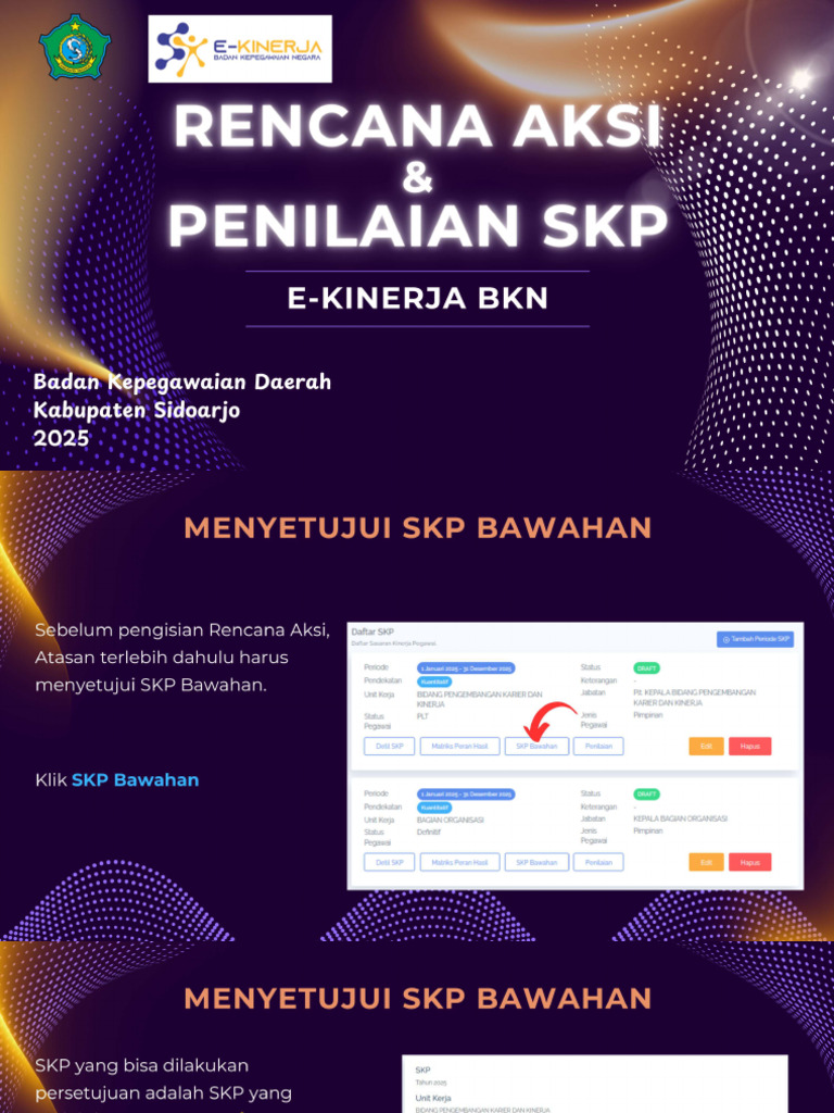 Rencana Aksi Dan Penilaian SKP 2025 | PDF