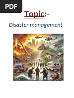 Disaster Management Project Class9 Complete | PDF | Tsunami | Emergency ...