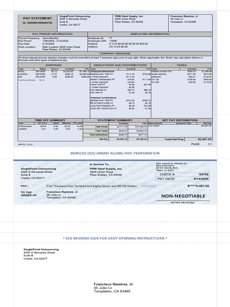 PayStatement-1000094756 2 | PDF | Payroll | Economies