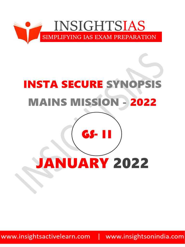 GS2_Jan | PDF | Writ | Constitution