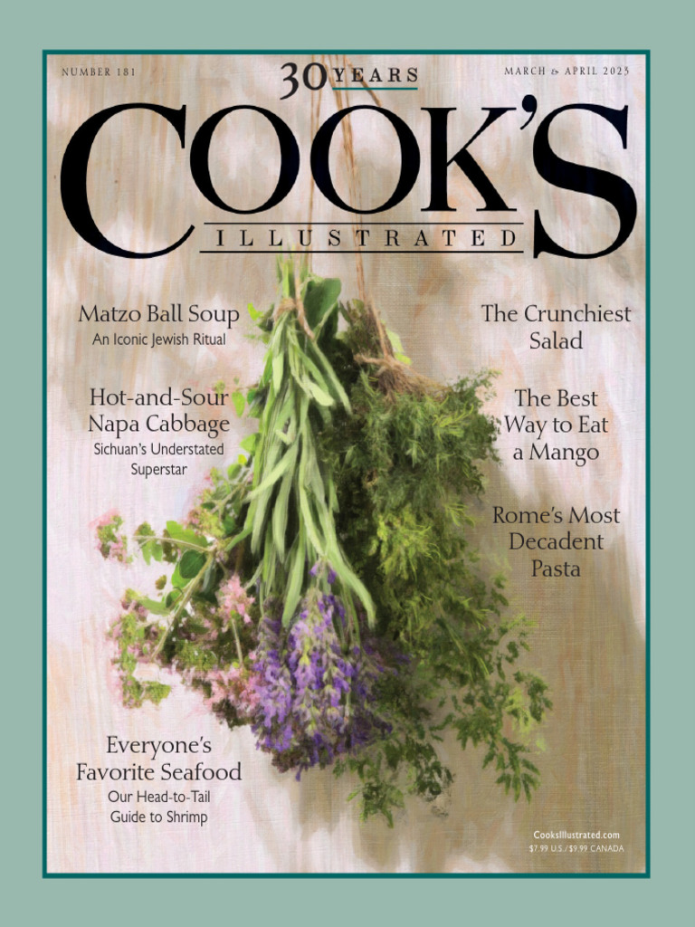 Cooks Illustrated - March-April 2023 | PDF | Jewish Cuisine | Dumpling