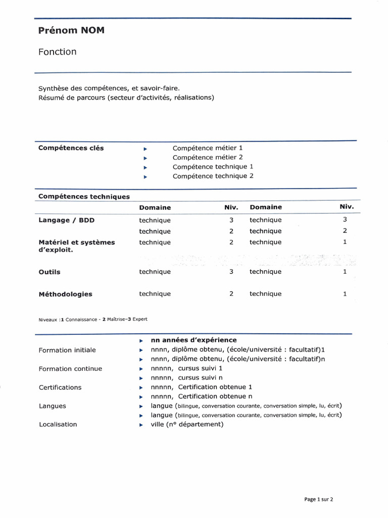 CV Type Atos | PDF