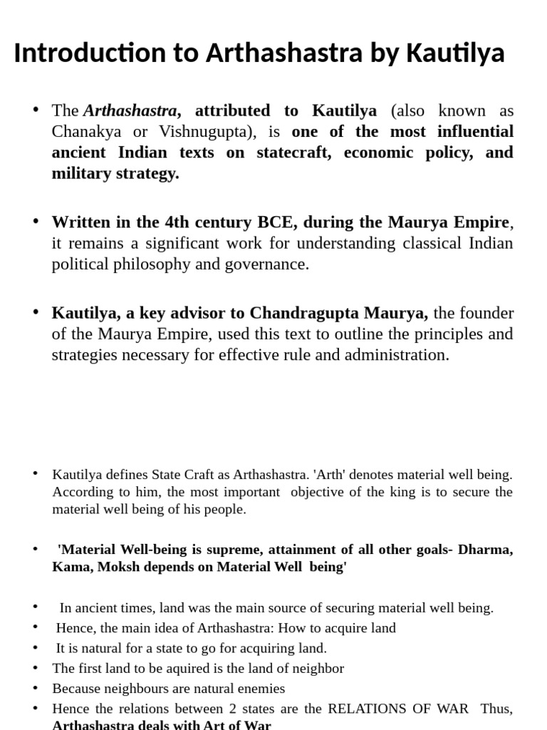 Introduction To Arthashastra by Kautilya | PDF | Traditional Knowledge | Ayurveda