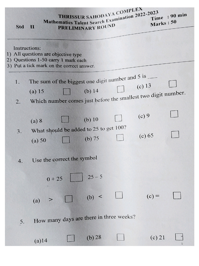 STD 2 MTSE | PDF