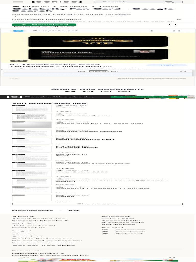 Celebrity Fan Card - Google Search PDF Art Computers | PDF | Scribd | Computing