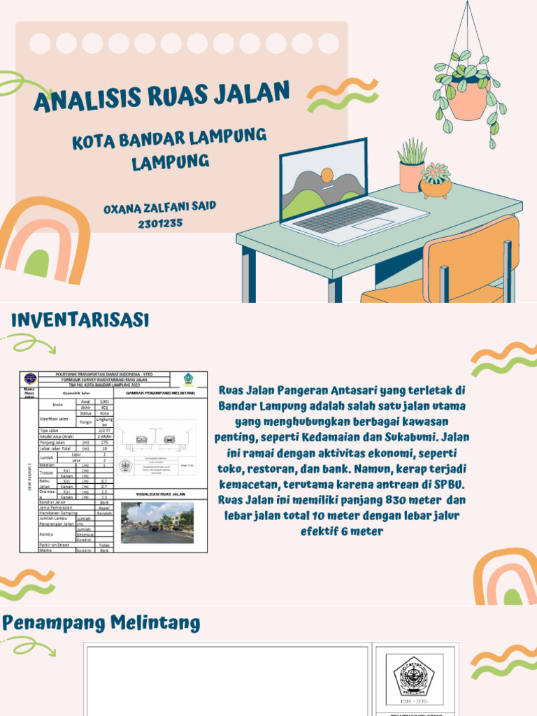 21_OXANA ZALFANI SAID_2301235_PPT TUGAS ANALISIS RUAS JALAN | PDF
