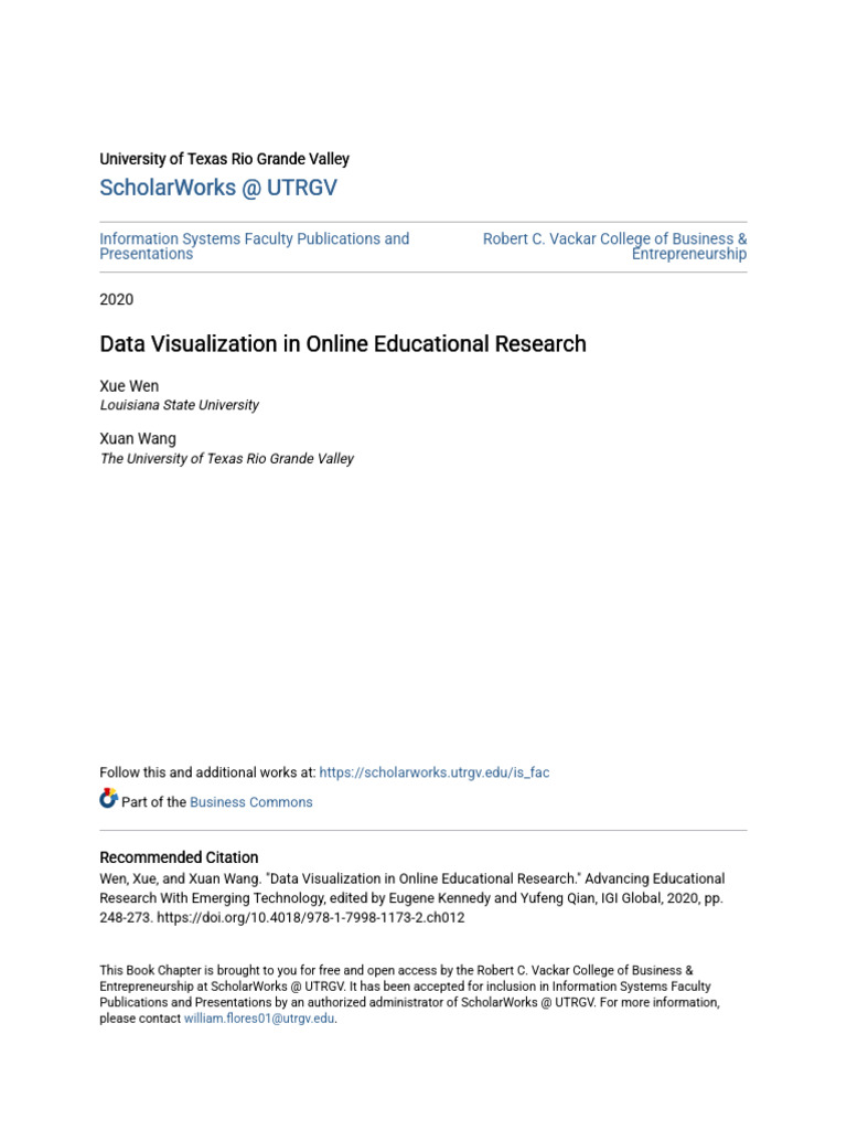Data Visualization in Online Educational Research | PDF | Massive Open Online Course | Analytics