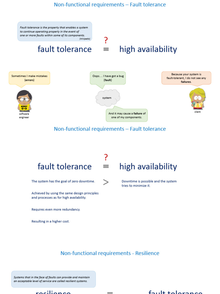 Fault Tolerance vs. Resilience Explained | PDF | Fault Tolerance ...