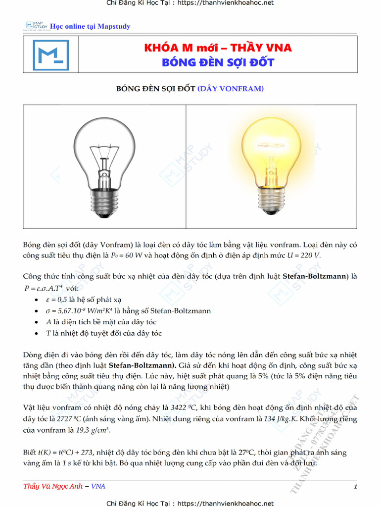Tai Lieu - Buoi 1 Bong Den Soi Dot | PDF