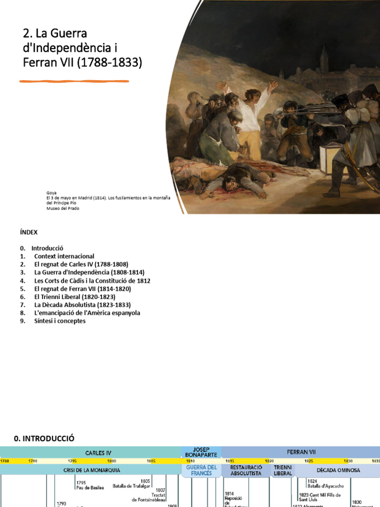 Guerra de La Independència I Ferran VII (1788-1833) 2024-25 | PDF