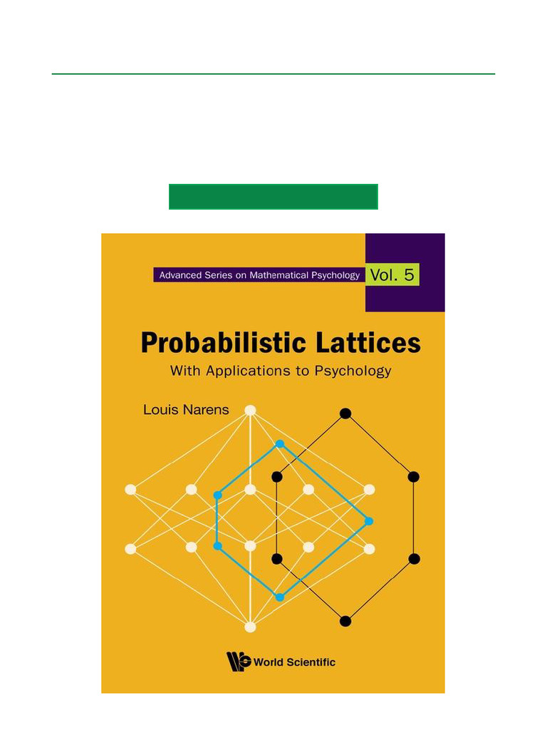 Probabilistic Lattices With Applications to Psychology All Sections Download | PDF ...