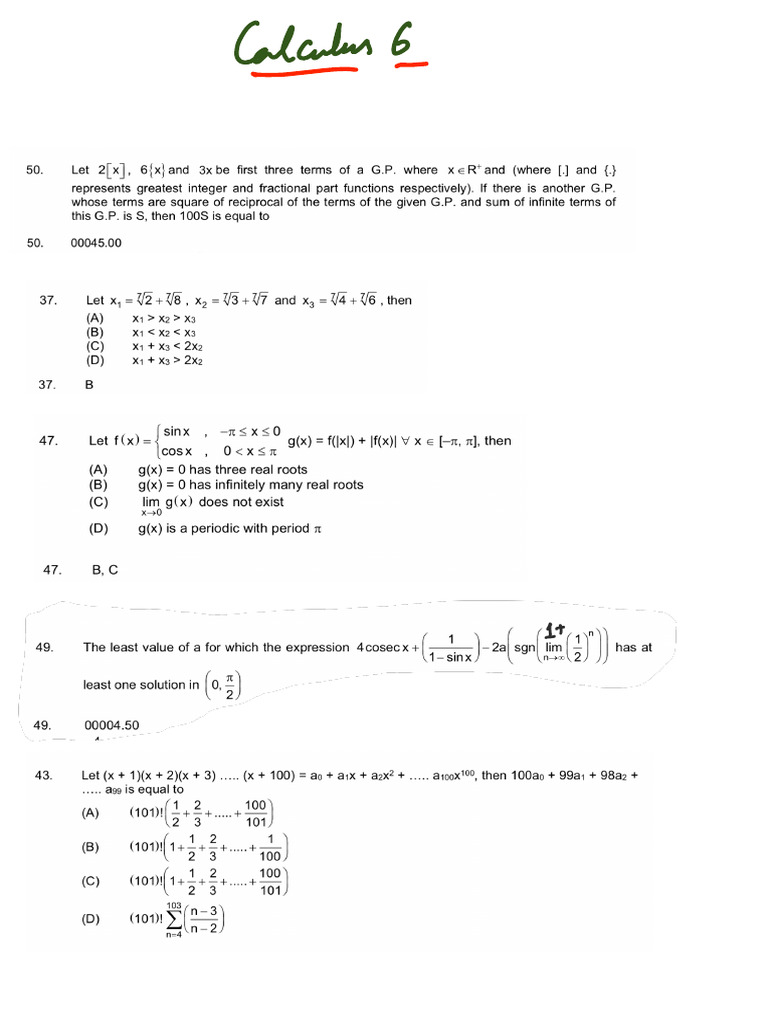 Calculus 6 CBW | PDF