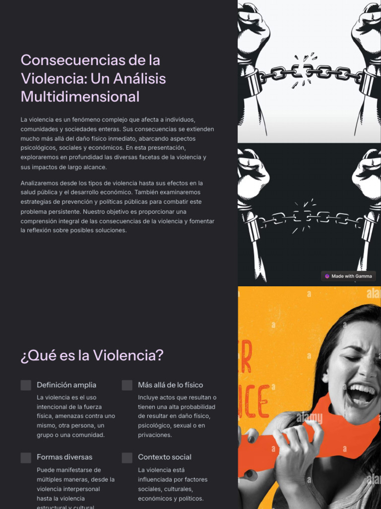 Consecuencias de La Violencia Un Analisis Multidimensional | PDF ...