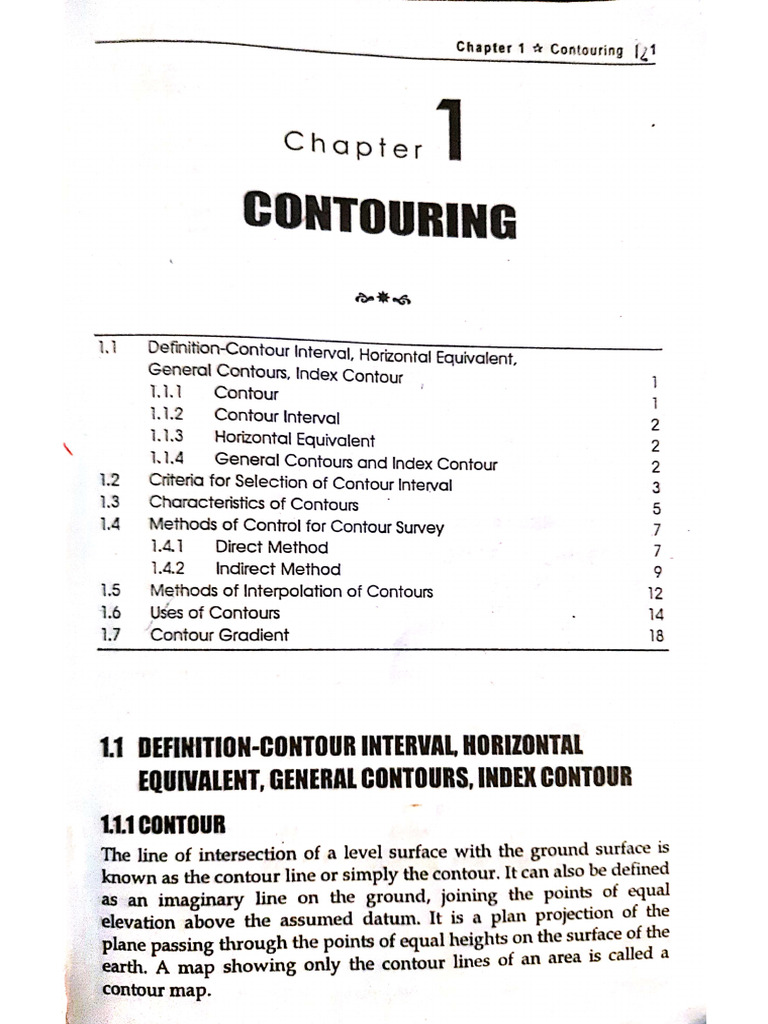 Unit 1 Contour | PDF
