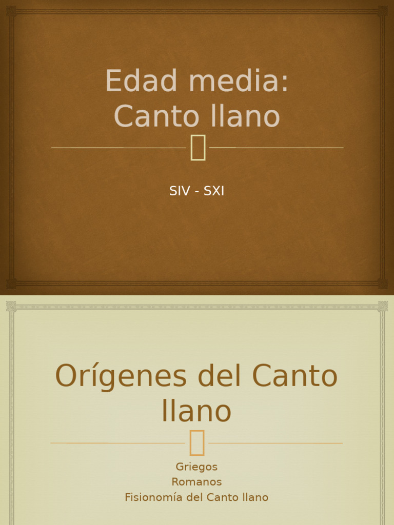 Características del Canto Llano | PDF | Musicología | Teoría musical
