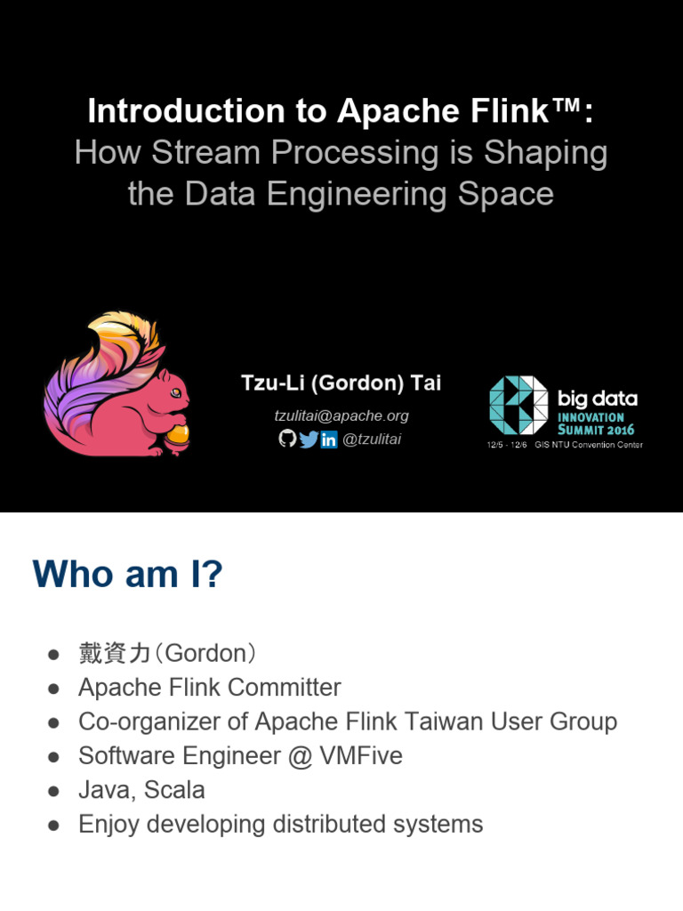 ITHome - Deep Dive Into Apache Flink - Gordon | PDF | Computing | Computer Science