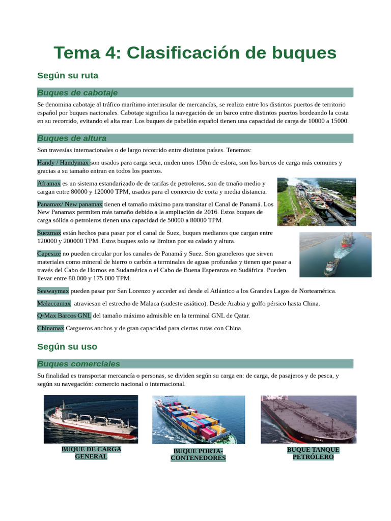 Clasificación de buques de cabotaje | PDF | Buques | Barcaza