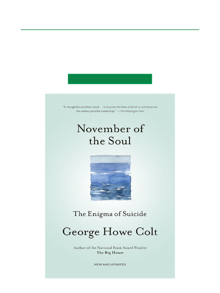 November of The Soul The Enigma of Suicide Unrestricted Download | PDF | Selective Serotonin ...