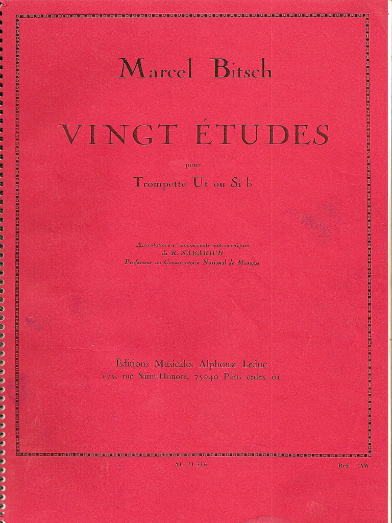 Etudes Marcel Bitsch | PDF