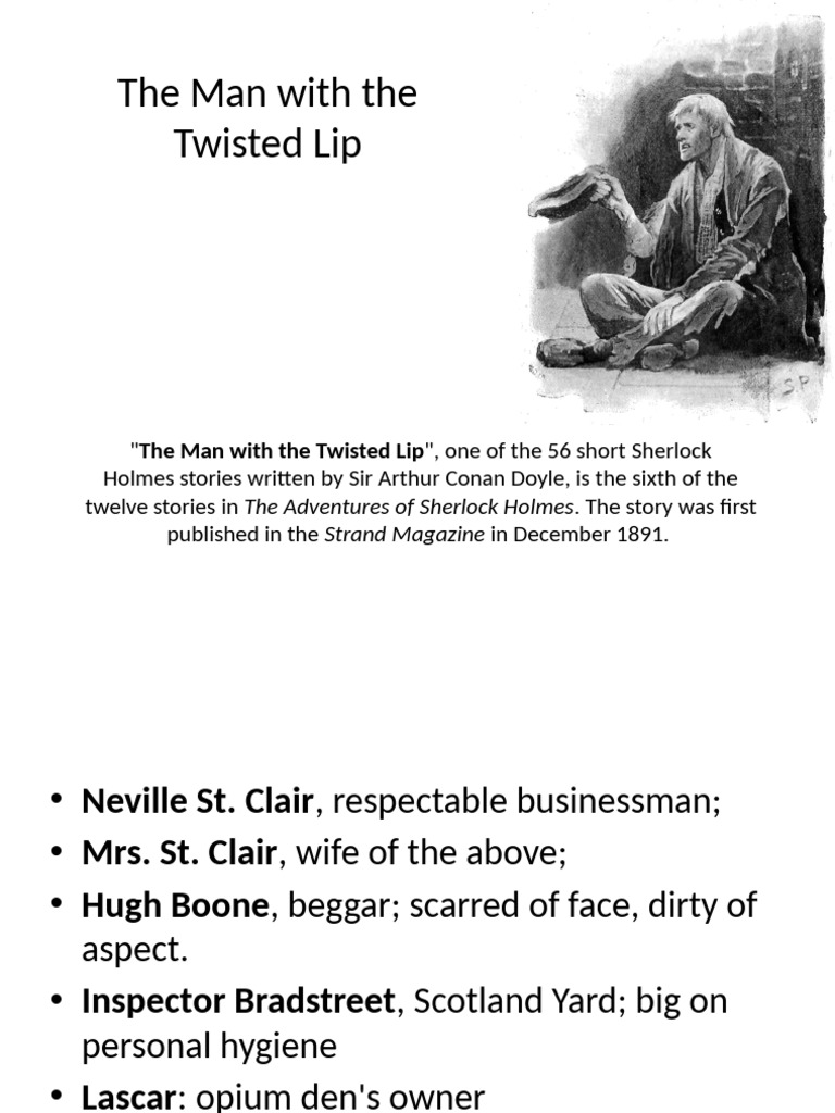 The Man With The Twisted Lip | PDF | Fictional Private Investigators ...