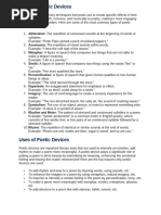 Poetic Devices Guide for Class 9 | PDF