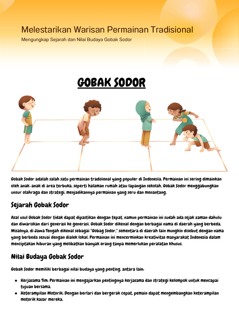 Gobak Sodor | PDF