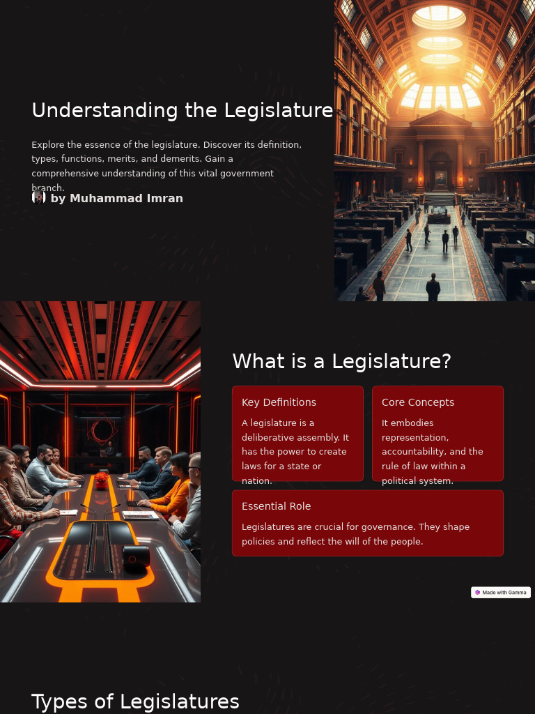 Understanding The Legislature | PDF | Legislature | Governance
