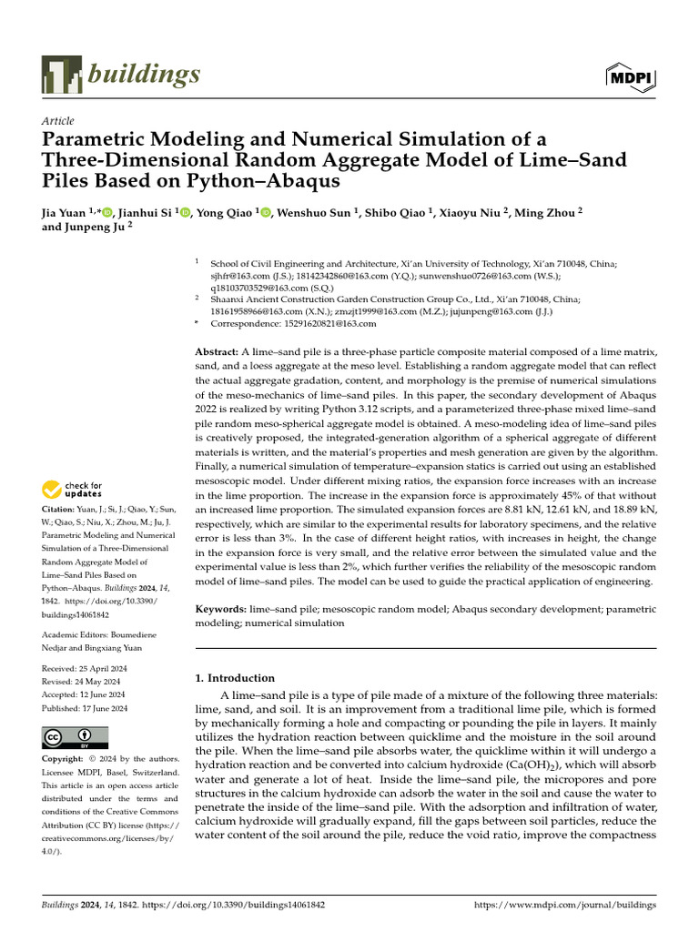 Parametric Modeling And Numerical Simulation Of A Three Dimensional Random Aggregate Model Of