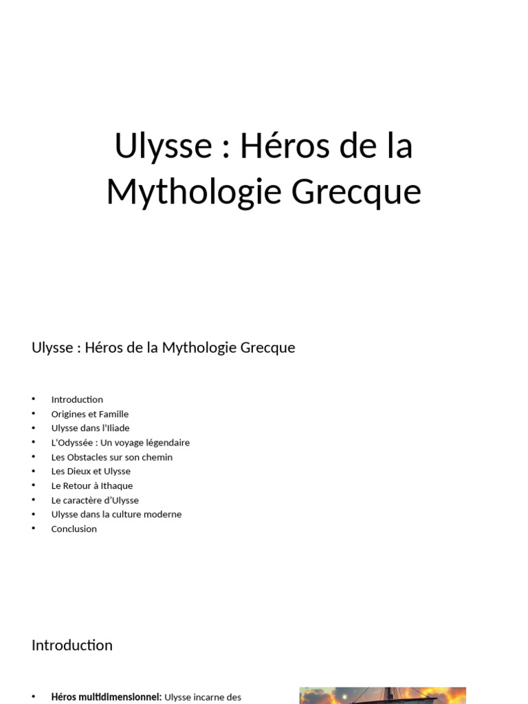 Ulysse - Héros de La Mythologie Grecque | PDF | Ulysse | Odyssée