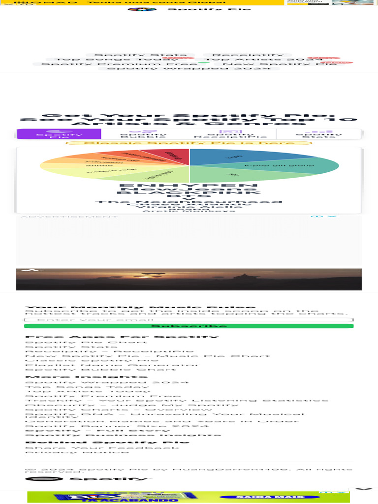 Spotify Pie 2023: Your Music Stats | PDF | Spotify | Ios Software