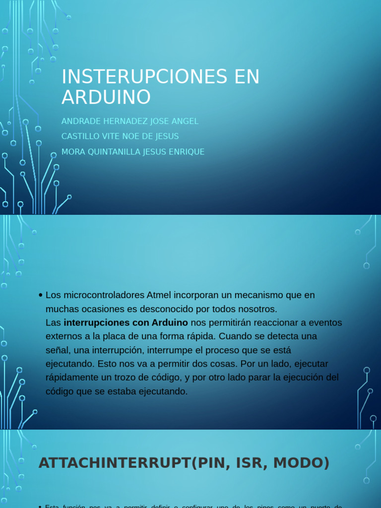 Insterupciones en Arduino | PDF