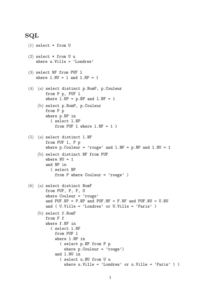 BDD Tp07 Correction | PDF