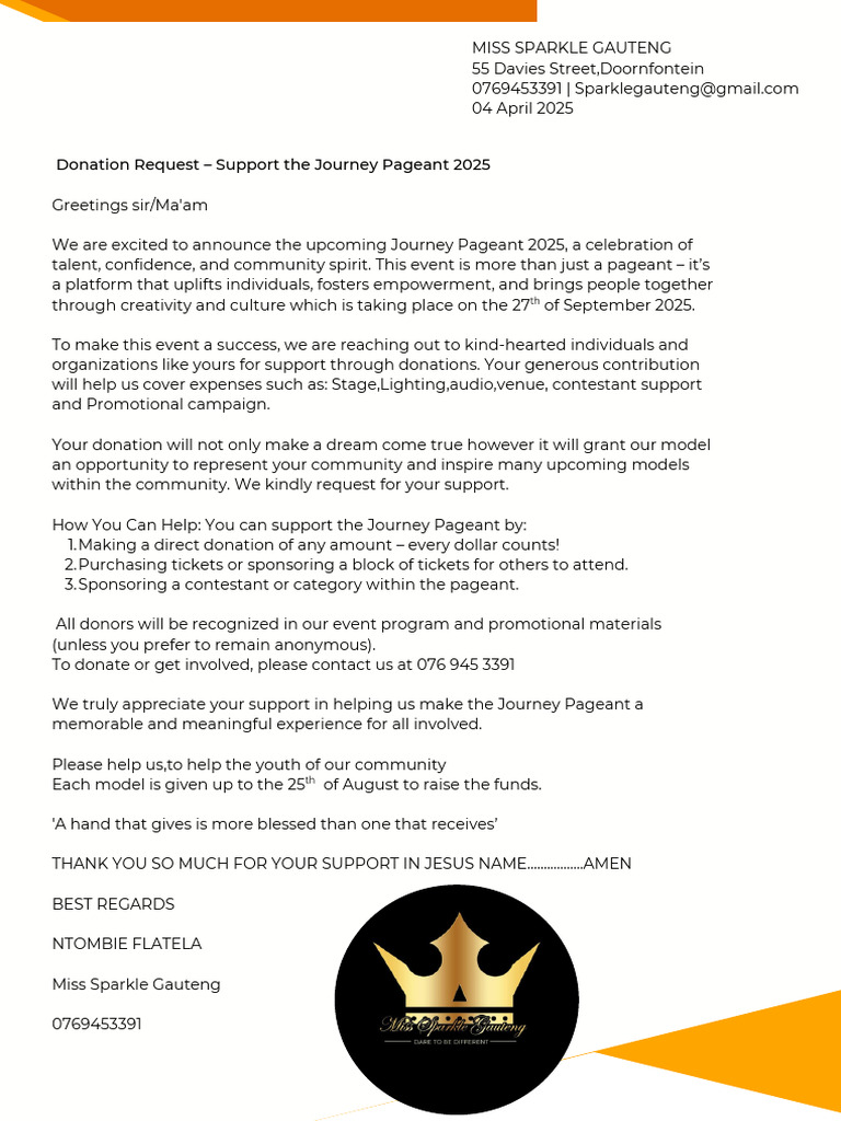 Miss Sparkle Gauteng | PDF