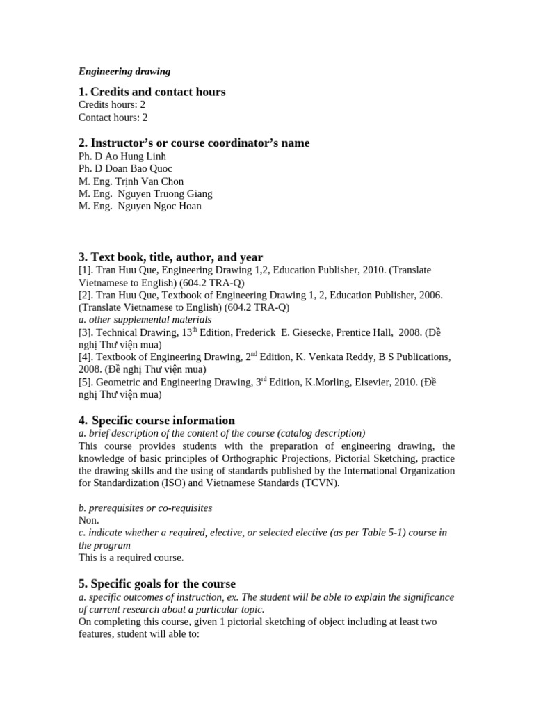 ENG-Mechanical Engineering Drawing | PDF
