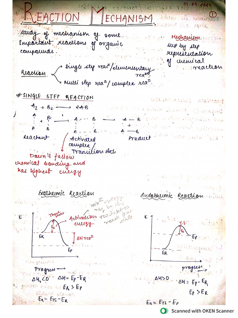 Reaction Mechanism ... | PDF